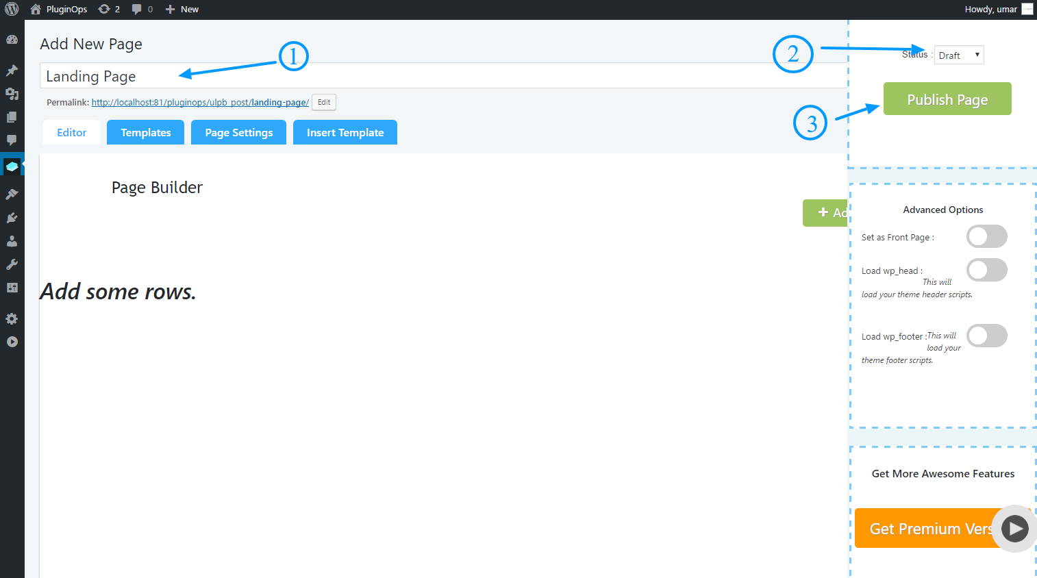 Build Landing Page With WordPress - PluginOps
