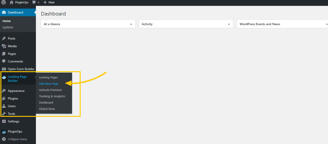 PluginOps Landing Page Builder - Getting Started - PluginOps
